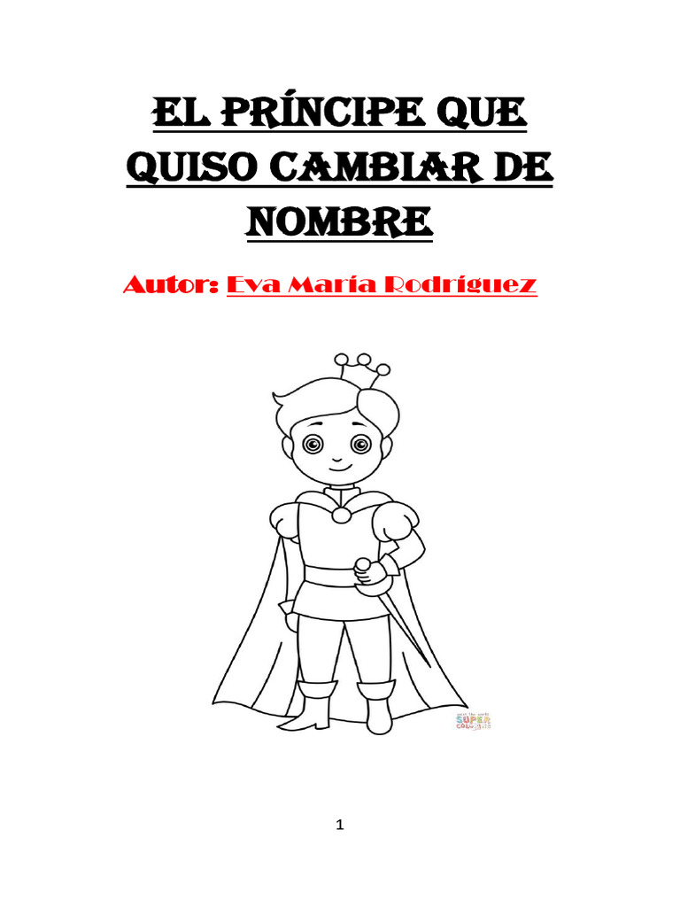 CUENTO - EL PRÍNCIPE QUE QUISO CAMBIAR DE NOMBRE Libro en PDF | PDF CUENTO - EL PRÍNCIPE QUE QUISO CAMBIAR DE NOMBRE Libro en PDF | PDF