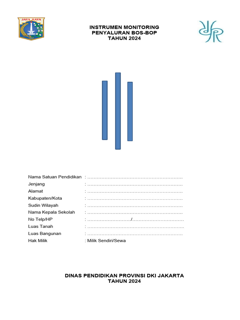 Instrumen Monev Bos - Bop 2024 | PDF