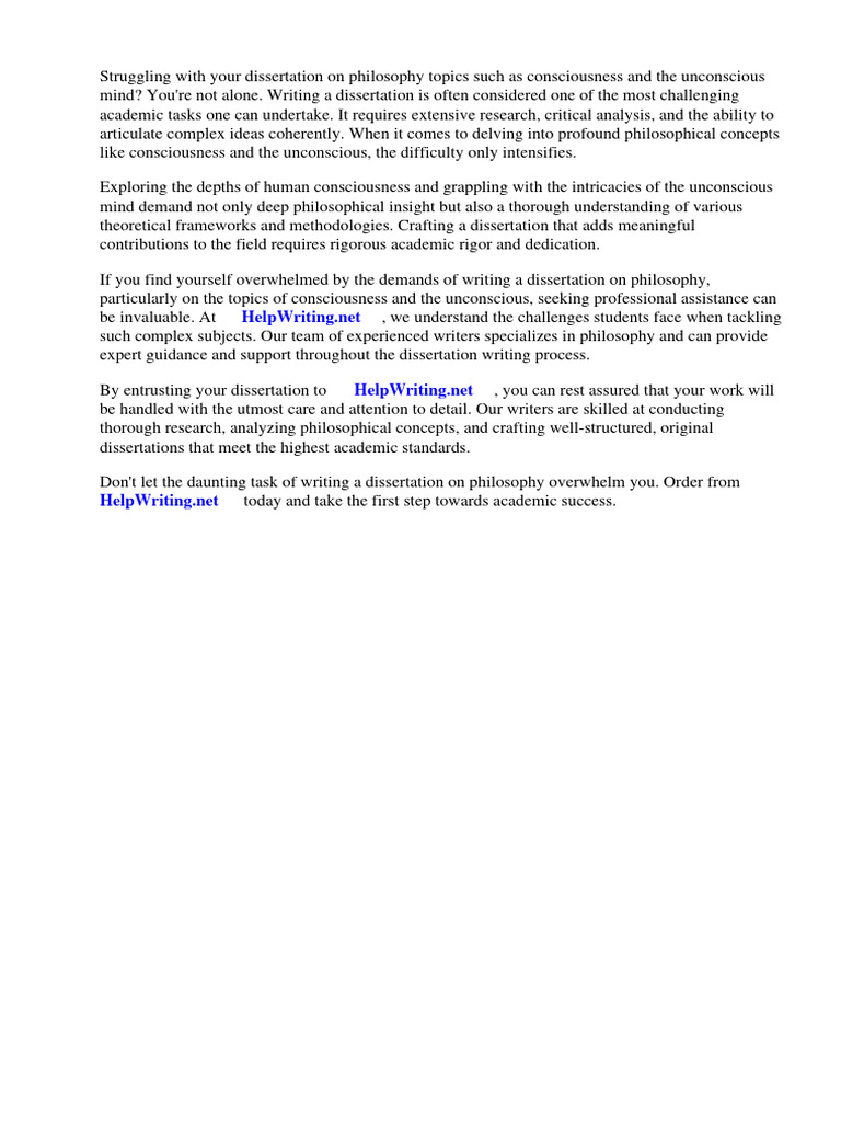 Dissertation de Philo Sur La Conscience Et Linconscient | PDF | Unconscious Mind | Consciousness