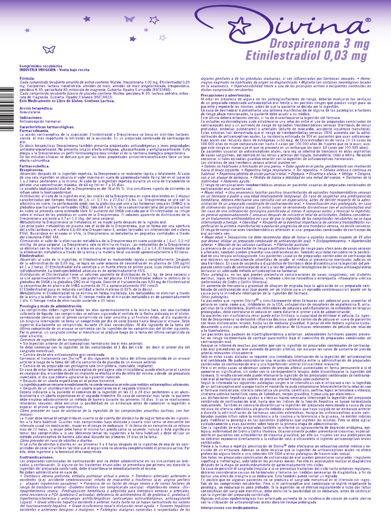 Prospecto Divina | PDF