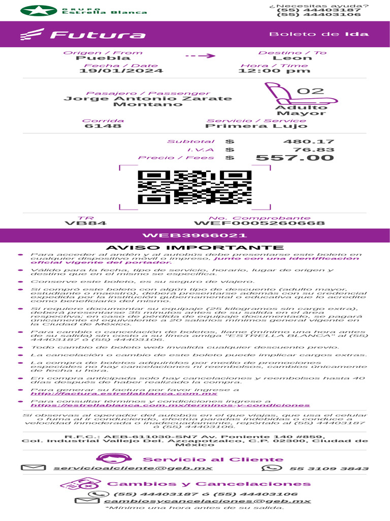 Boletos Futura Papi | PDF | Transporte