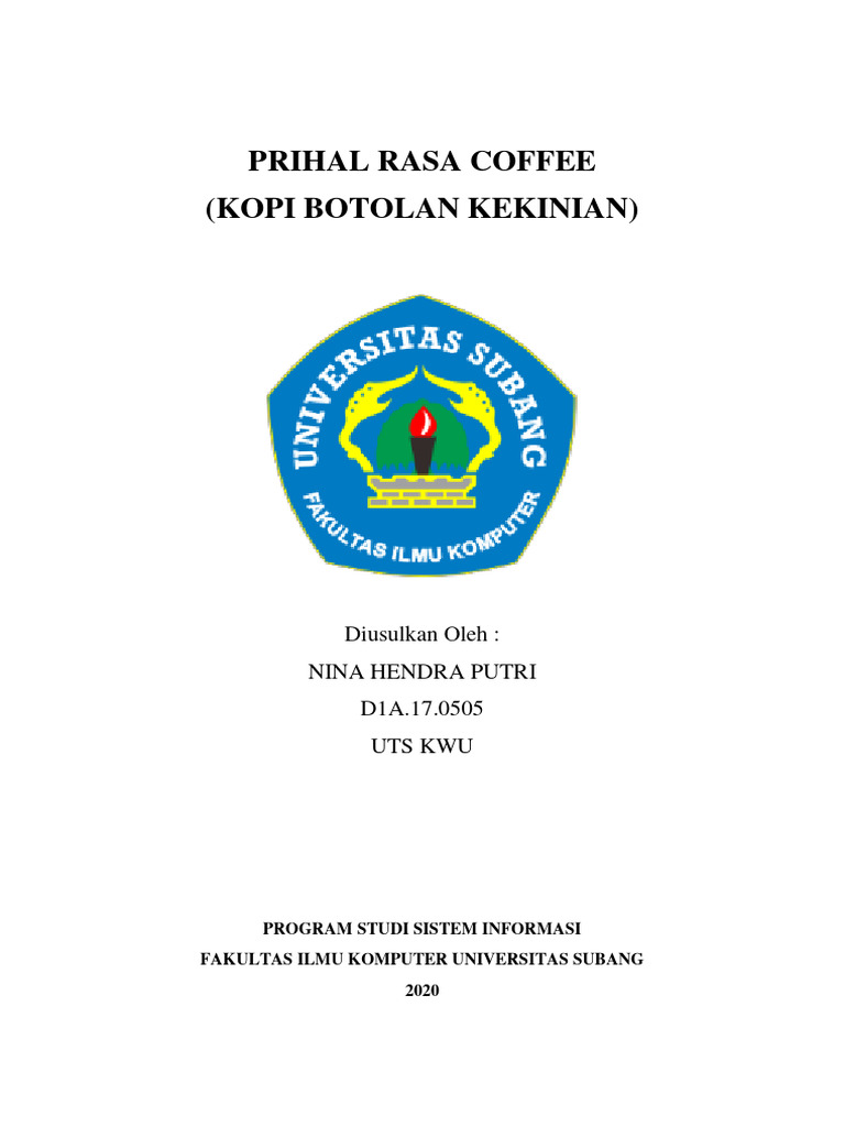 Kopi Botolan Kekinian Prihal Rasa Kopi | PDF