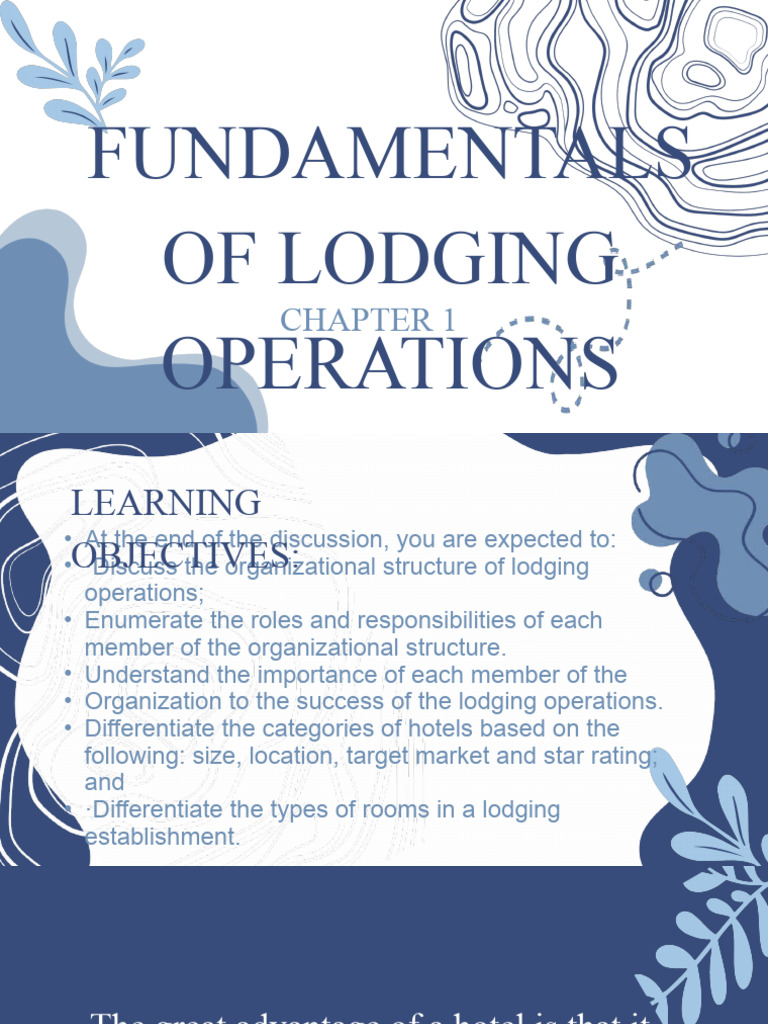 Fundamentals of Lodging Operations | PDF | Hotel | Employment
