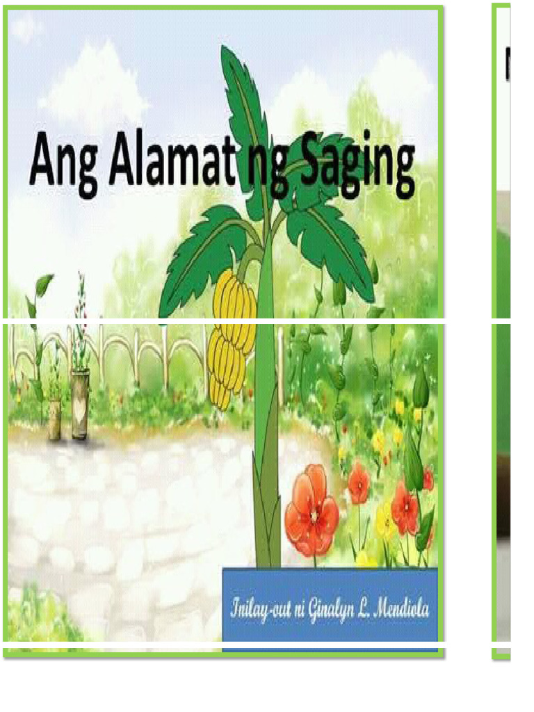 ALAMAT NG PINYA at SAGING | PDF