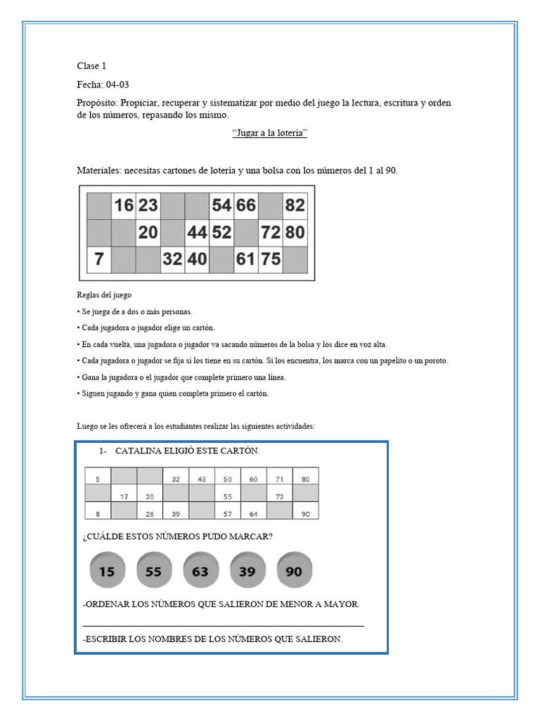 Secuencia Didactica de Matematicas 3ro | PDF | Juego | Juego de azar