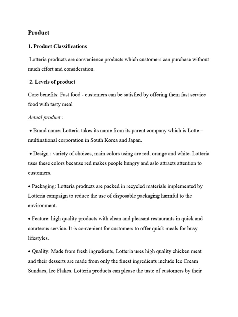 Product Classifications | PDF | Pricing | Brand