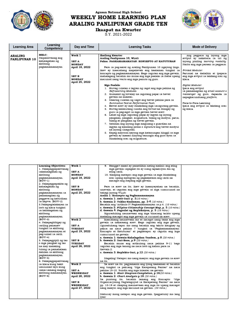 AP-WHLP-4th-Quarter Final | PDF