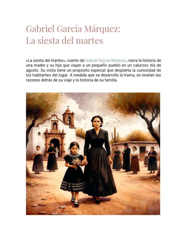 La Siesta Del Martes (GGM) | PDF