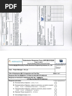 Comment Resolution Sheet Format | PDF