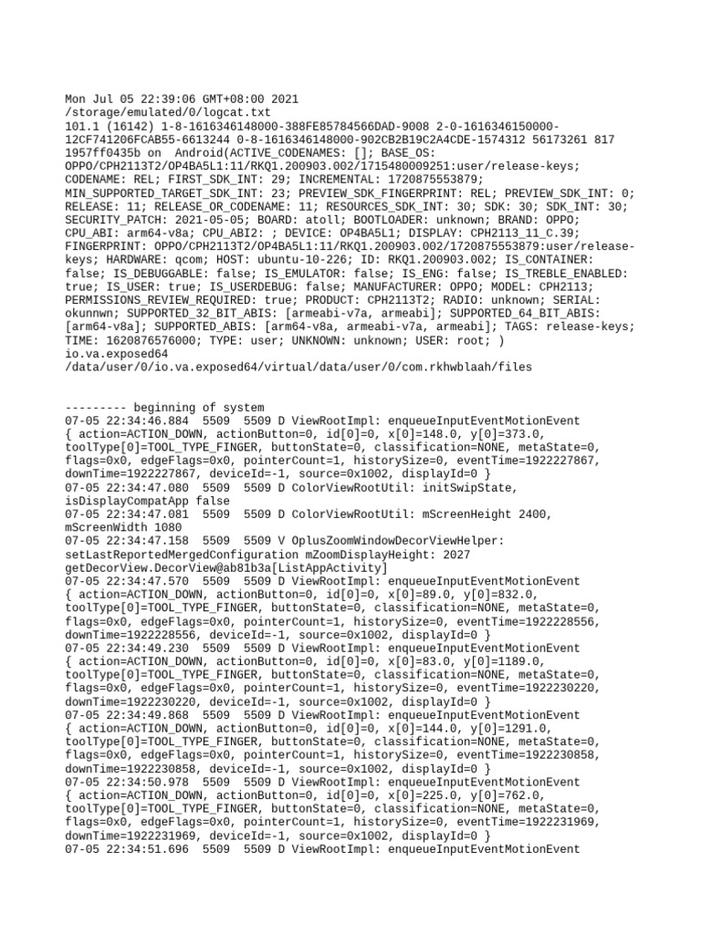 Logcat | Download Free PDF | Android (Operating System) | Software Engineering