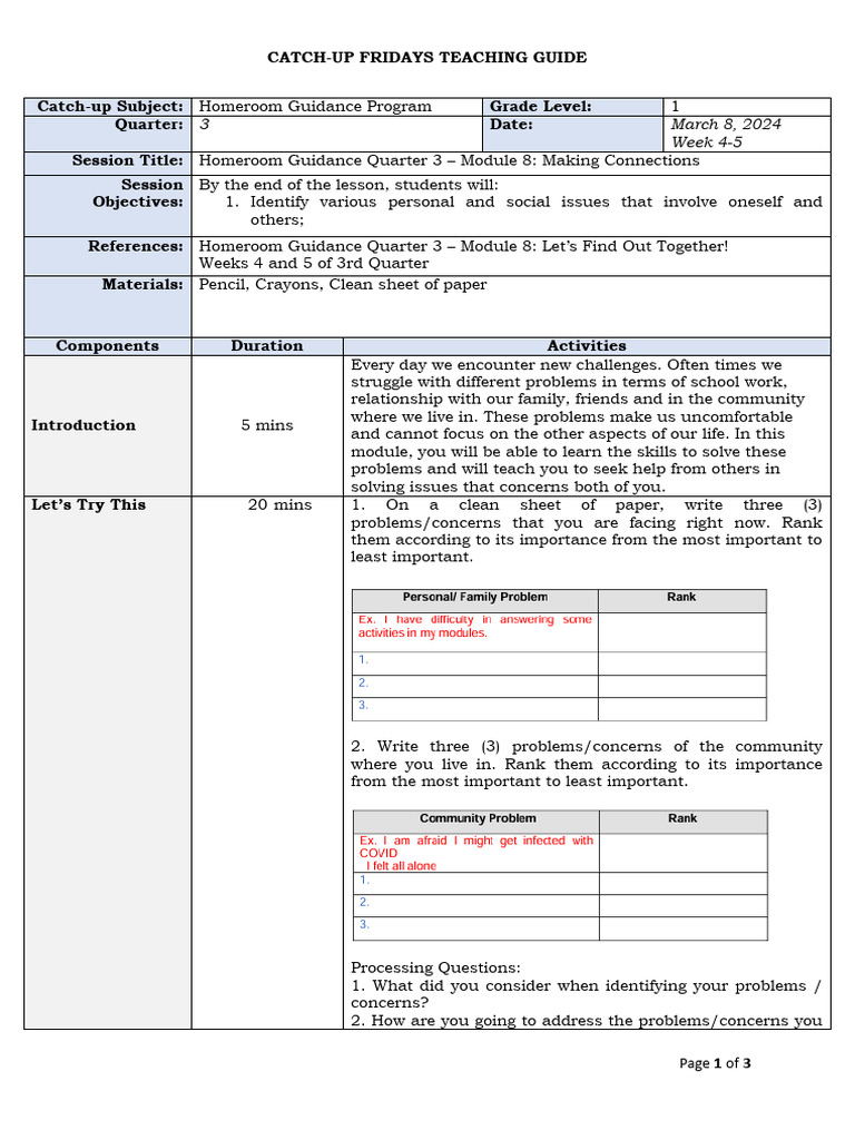Week 4 5 HGP DLL Teaching Guide Grade 6 | PDF | Education Theory ... Week 4 5 HGP DLL Teaching Guide Grade 6 | PDF | Education Theory ...