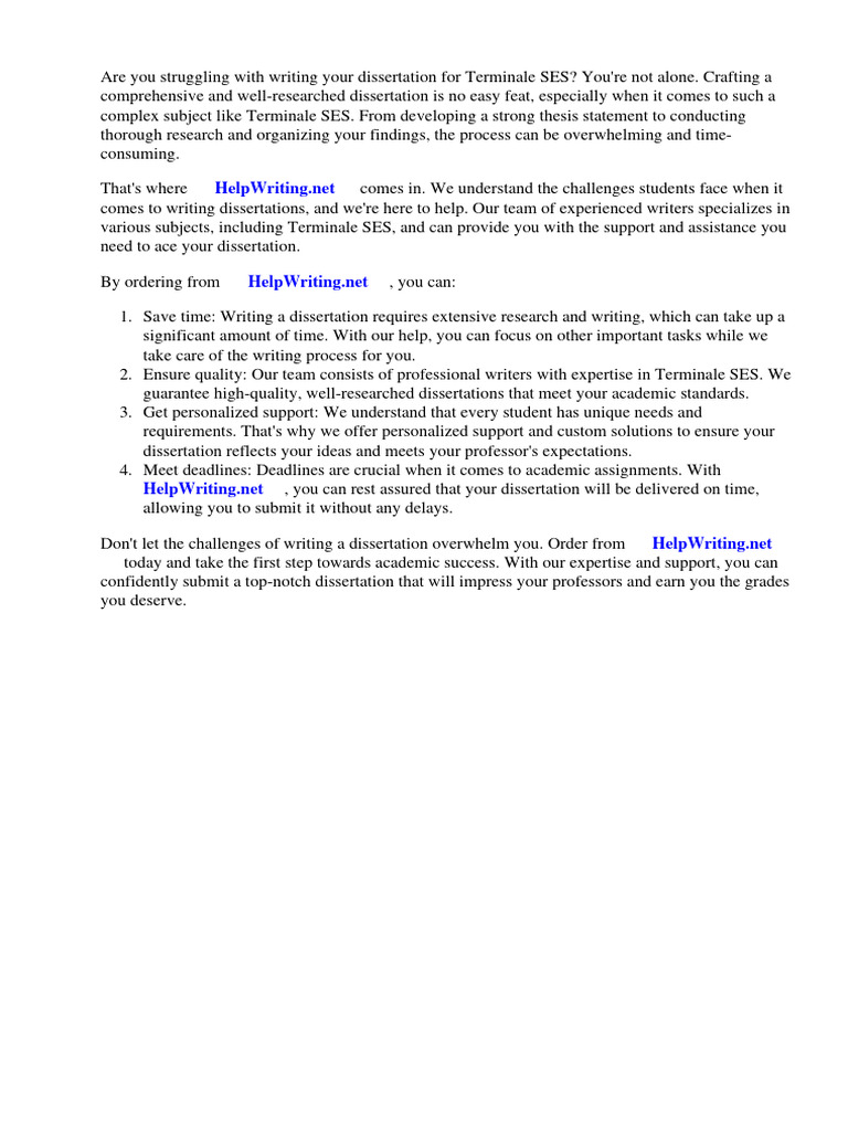 Plan Dissertation Ses Terminale | PDF | Thesis | Essays