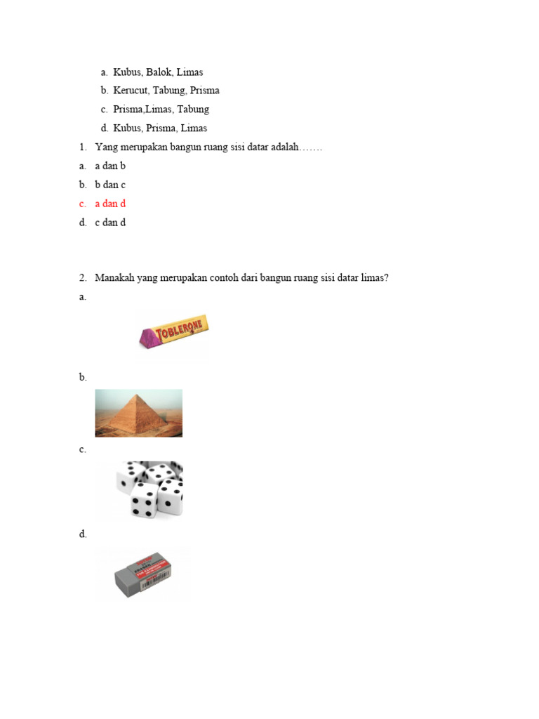 Soal Multiple Choice | PDF