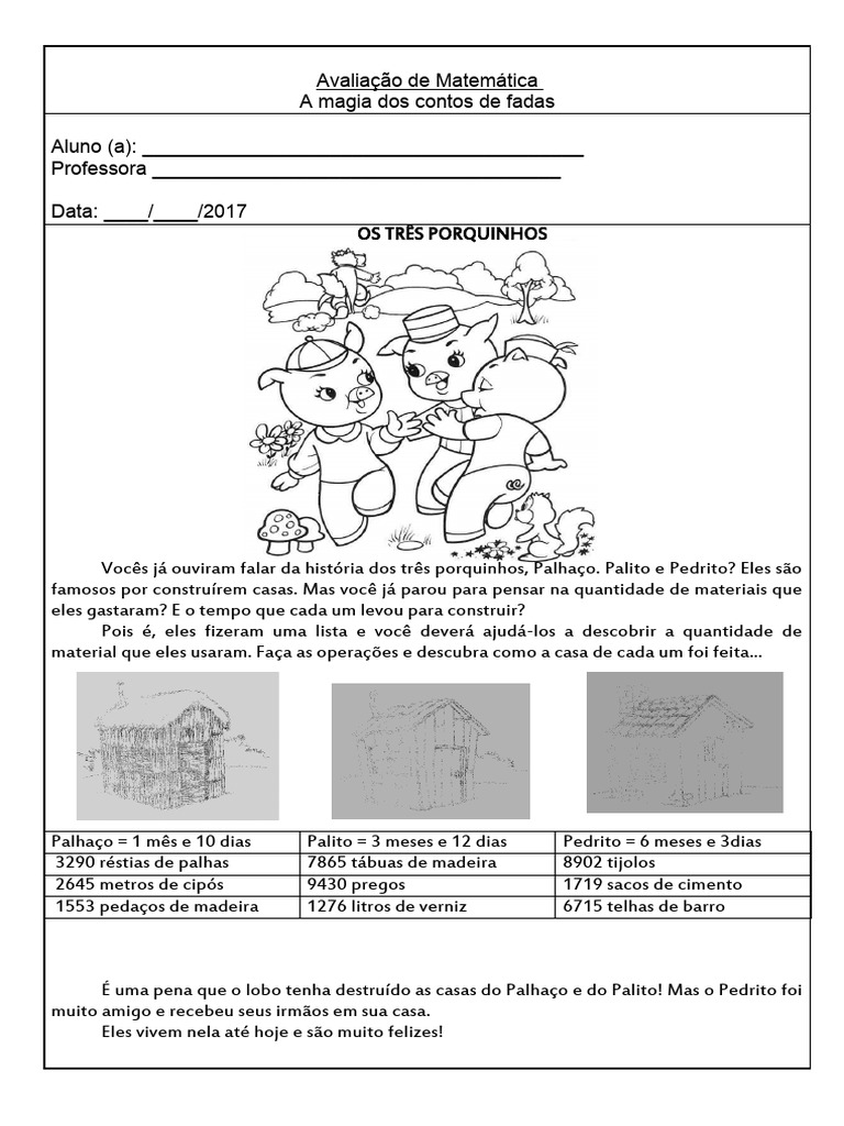 Aval Os Tres Porquinhos | PDF