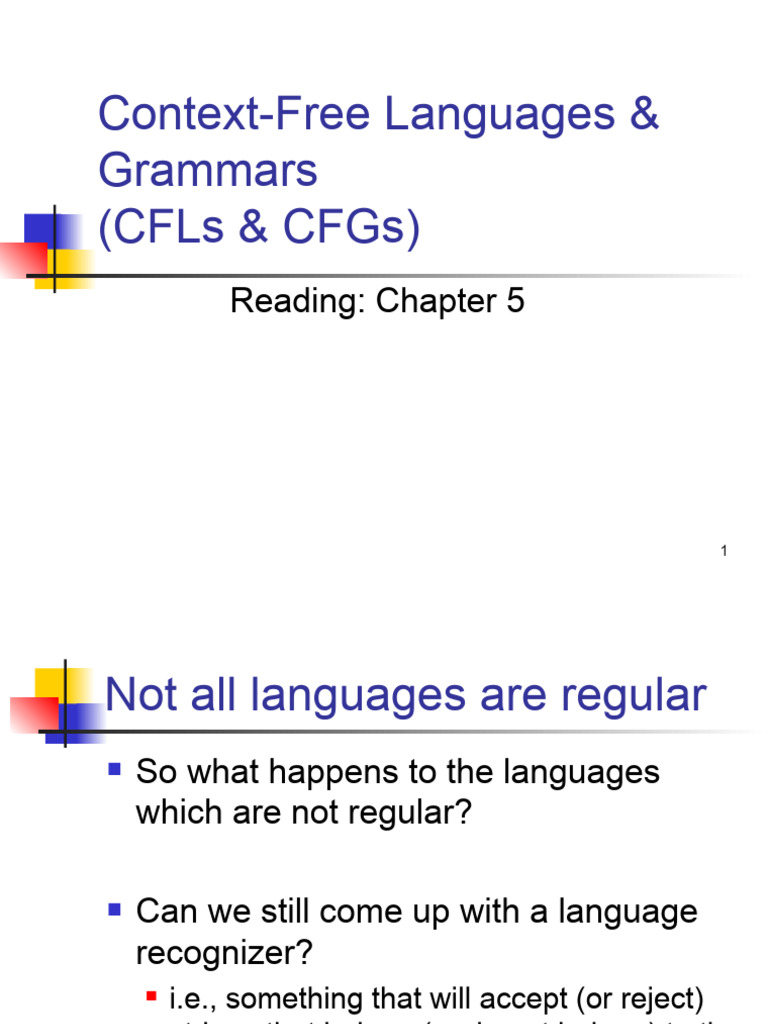CFG for Binary Palindromes | PDF | Computer Programming | Language ...