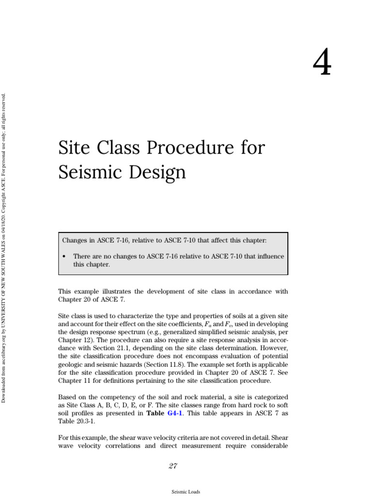 Site Class Procedure For Seismic Design | PDF | Seismology | Materials