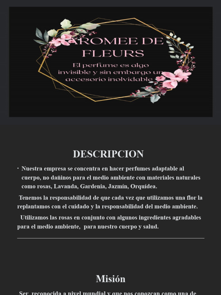 Perfumes Naturales y Ecológicos Aromé | PDF