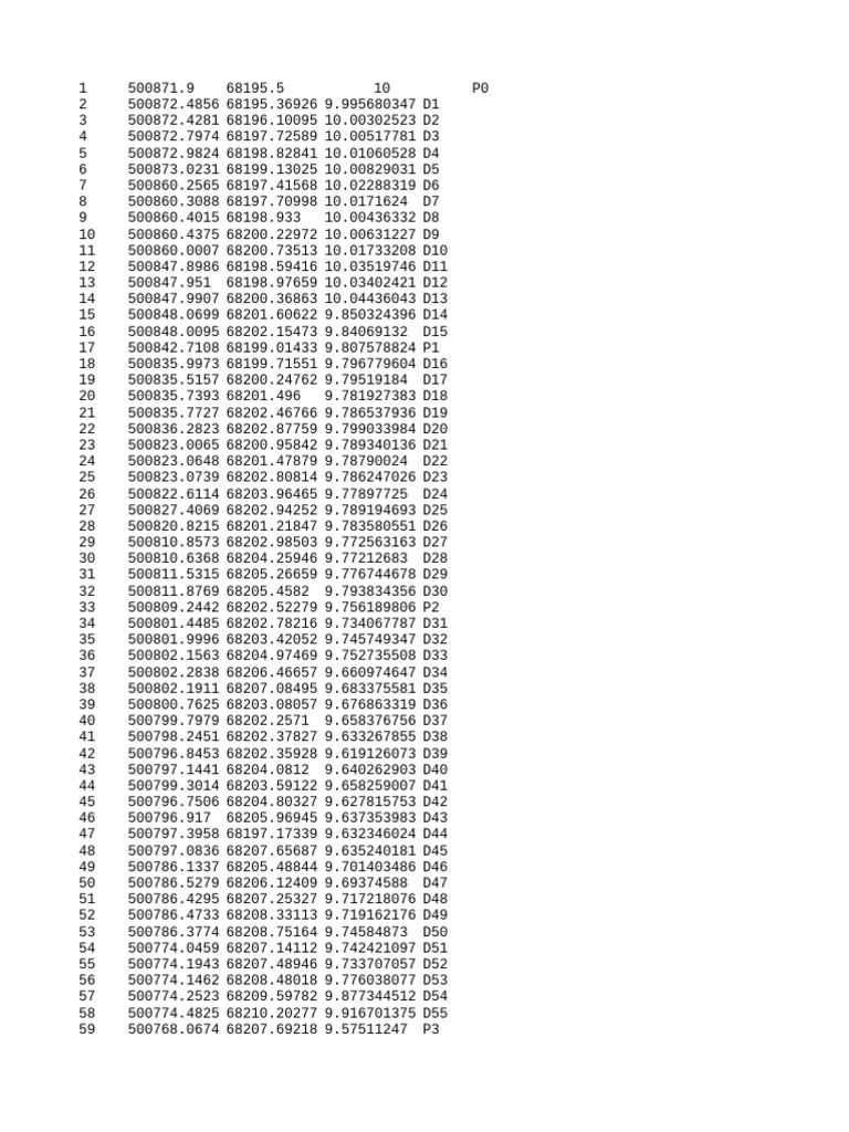 Data Ukur Theodolite 1 | PDF