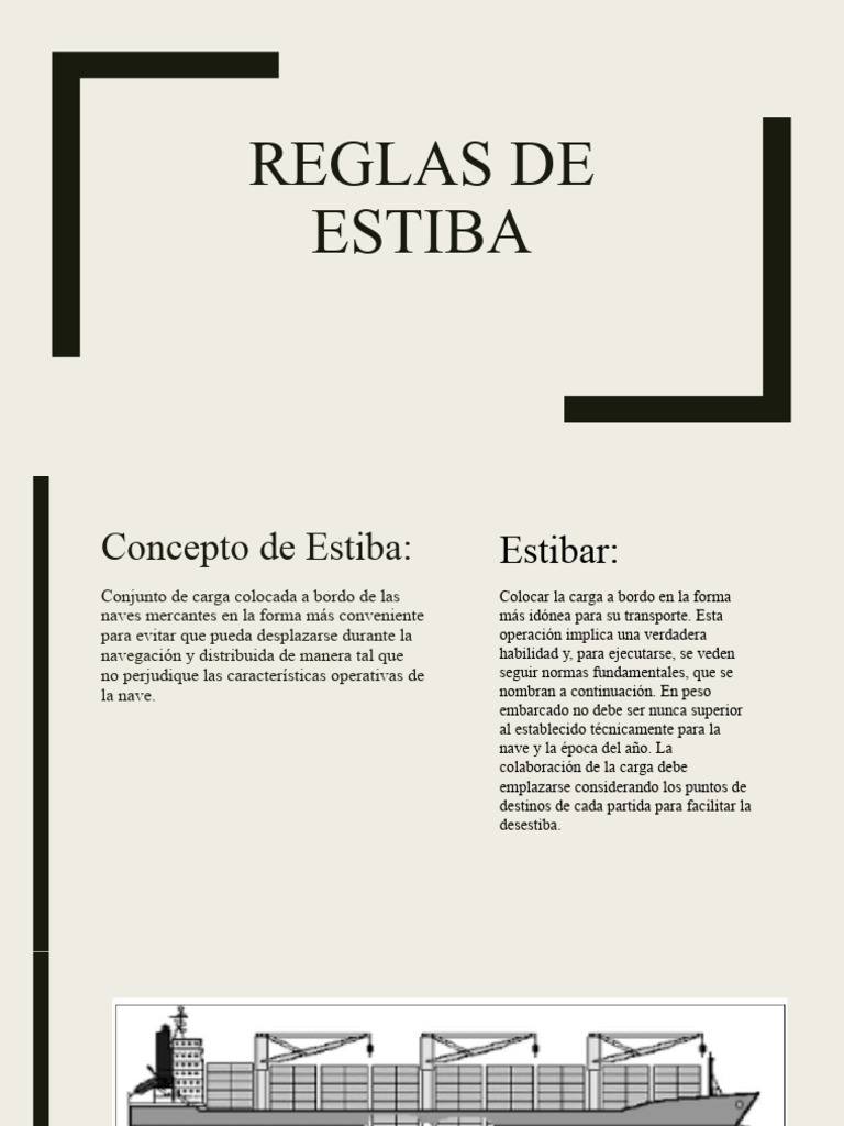 Reglas de Estiba | PDF | Acero