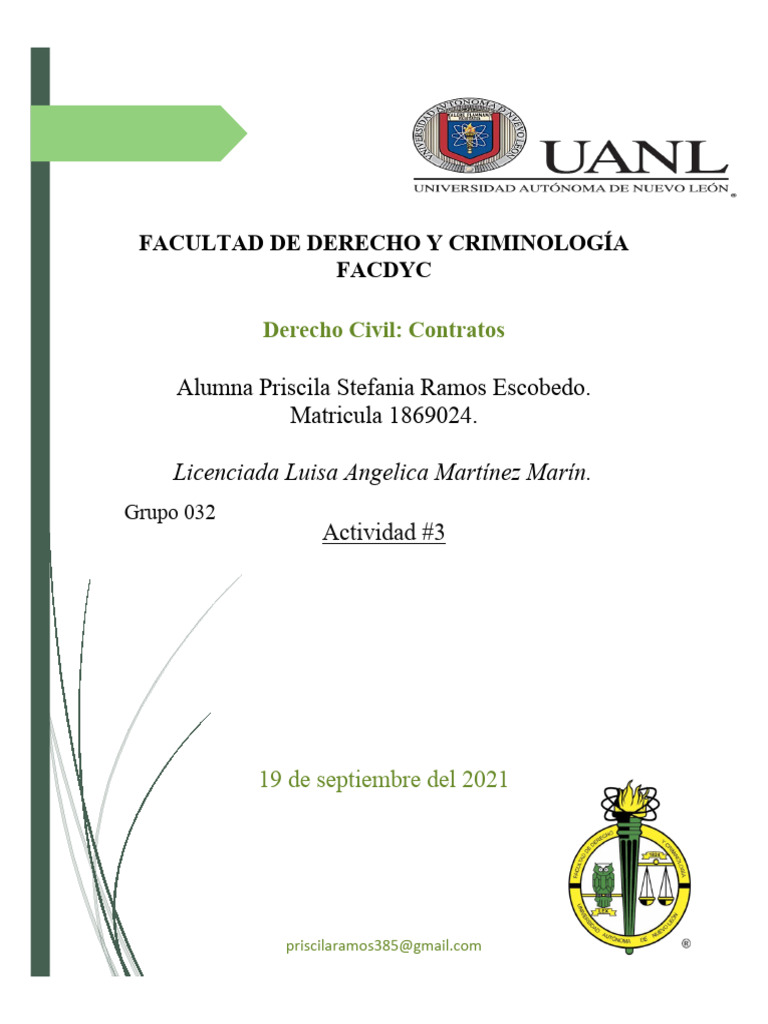 Actividad3 Civil PSRE | PDF | Derecho privado | Ley común