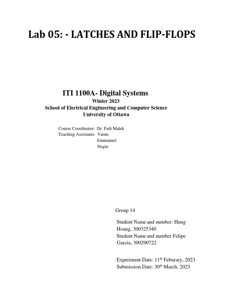 lab 5 | PDF | Experiment | Computer Engineering