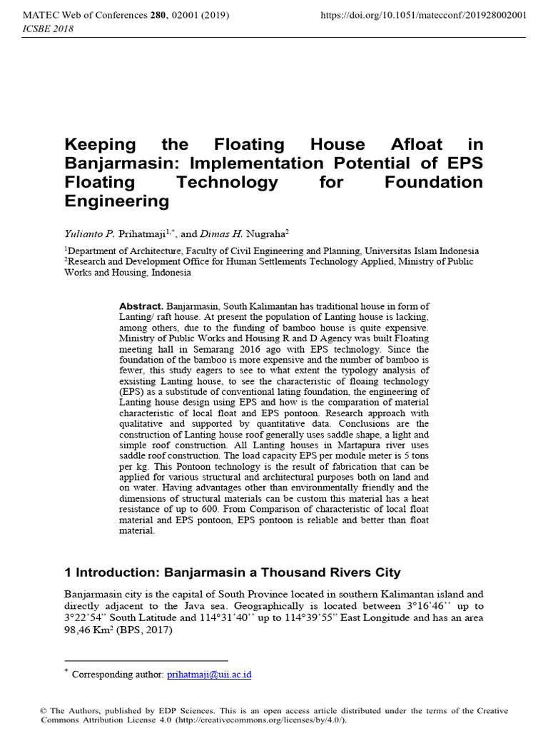 Floating Structure | PDF | Polystyrene