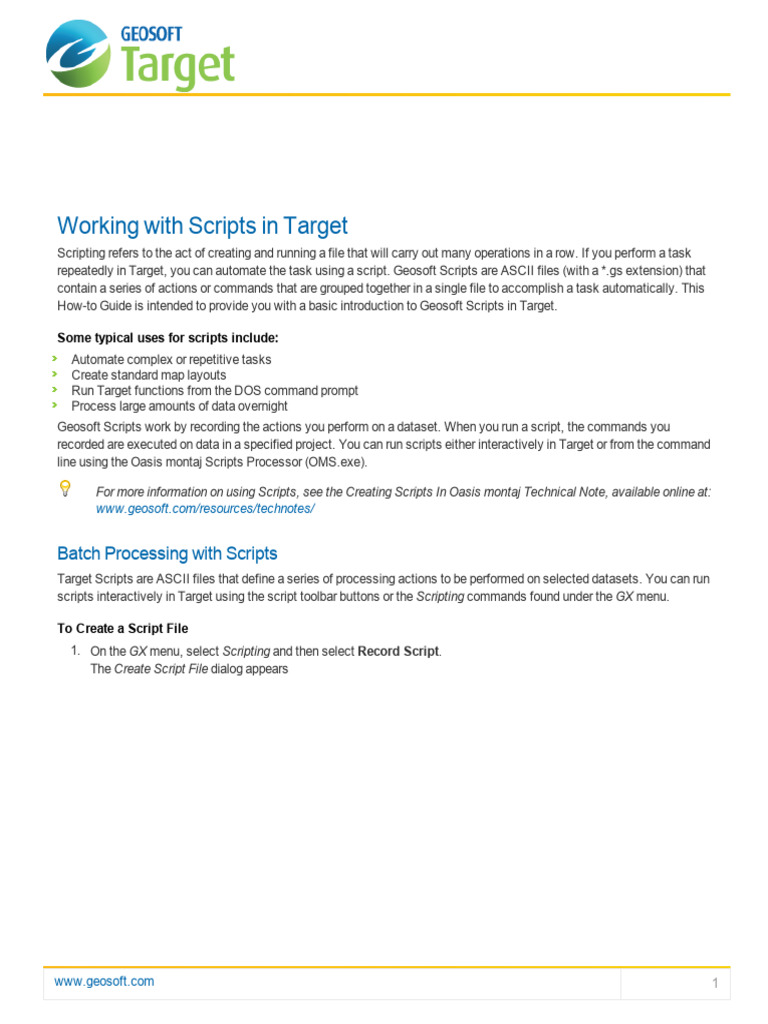Target Scripts | PDF | Command Line Interface | Information Technology