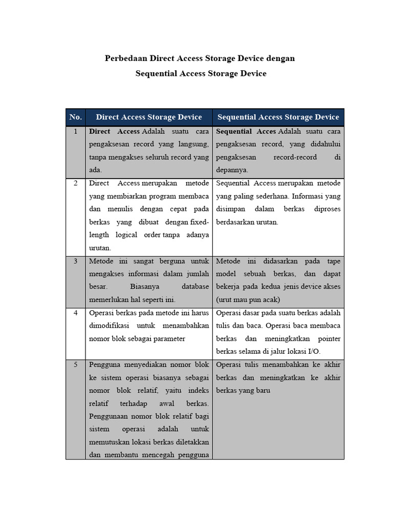 Perbedaan DASD Dengan SASD | PDF