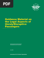 2019 ICAO Doc 10117 Unruly and Disruptive Pax | PDF | Treaty | Assault