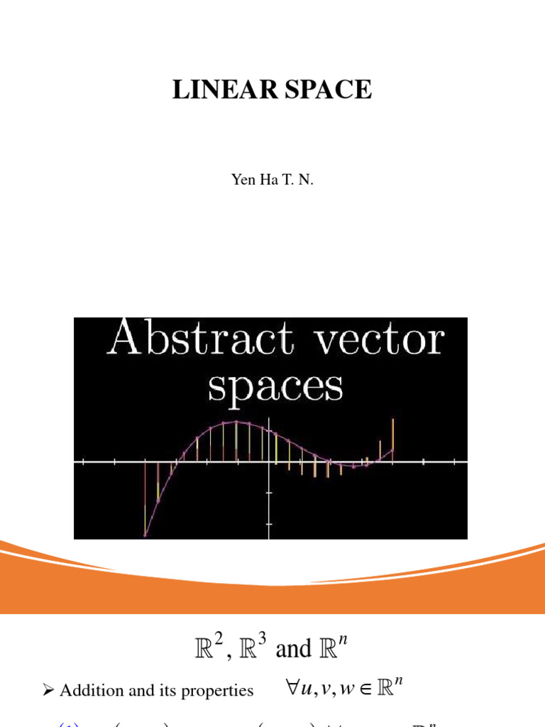 Unit06 Linear Space | PDF | Linear Subspace | Vector Space
