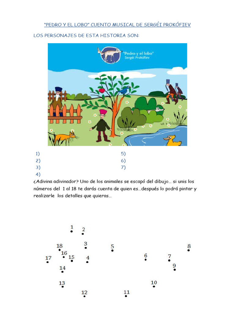 Clase N°1 PEDRO Y EL LOBO | PDF