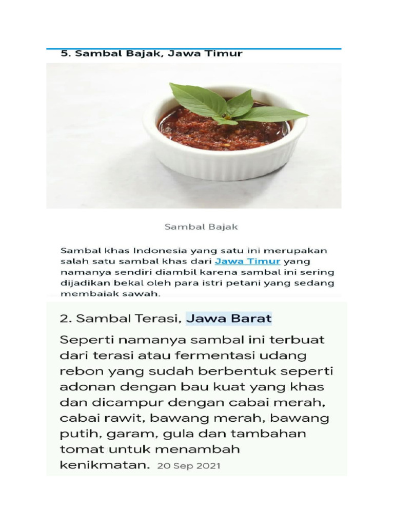 Sambel | PDF