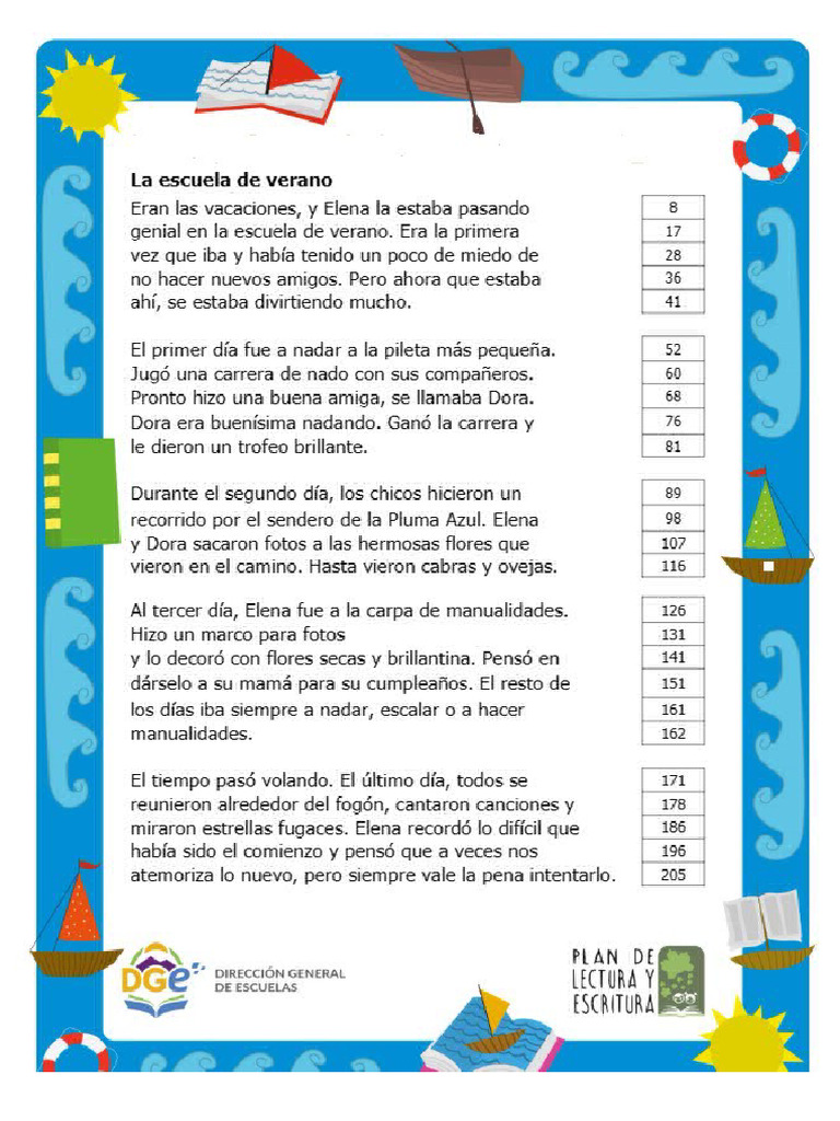TEXTO FLUIDEZ 5to grado | PDF