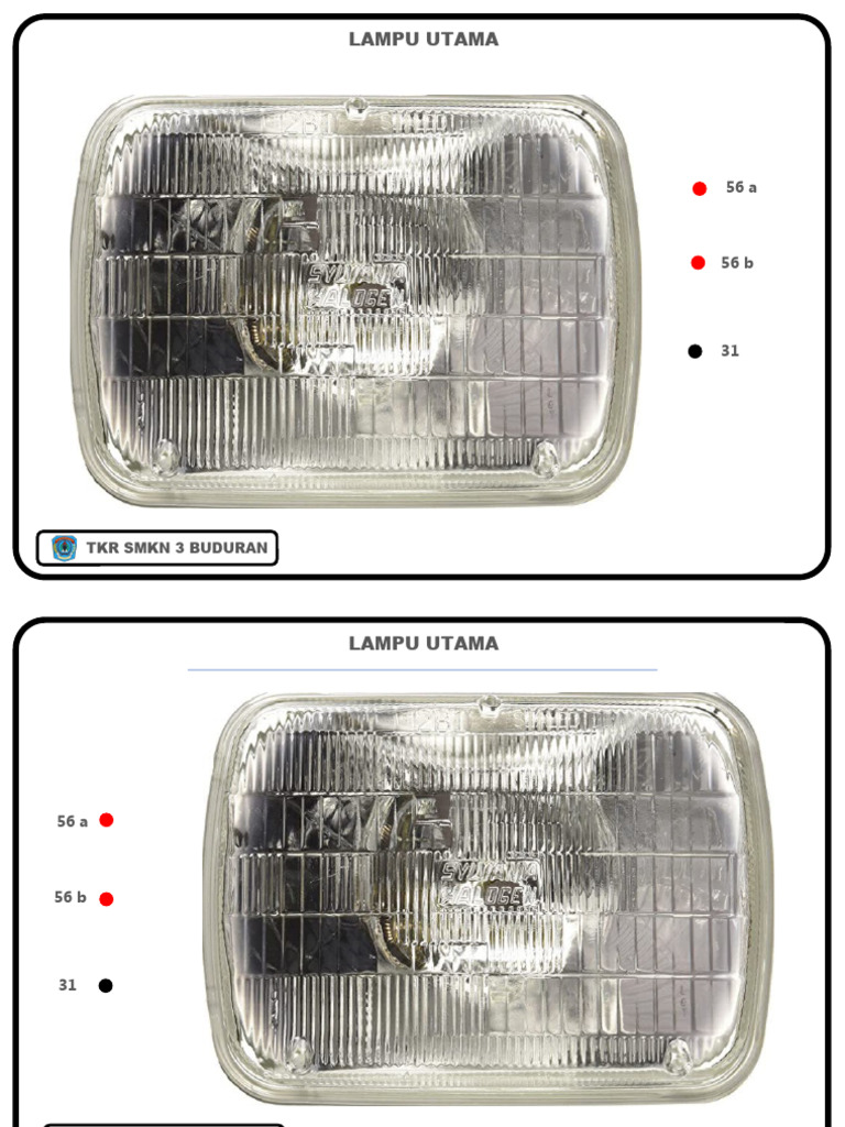 CONTOH DESAIN LAYOUT Lampu Utama | PDF