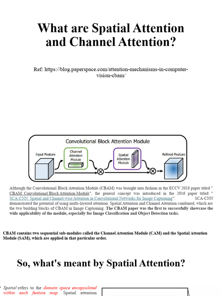 Spatial Attention and Channel Attention | PDF | Attention | Applied ...