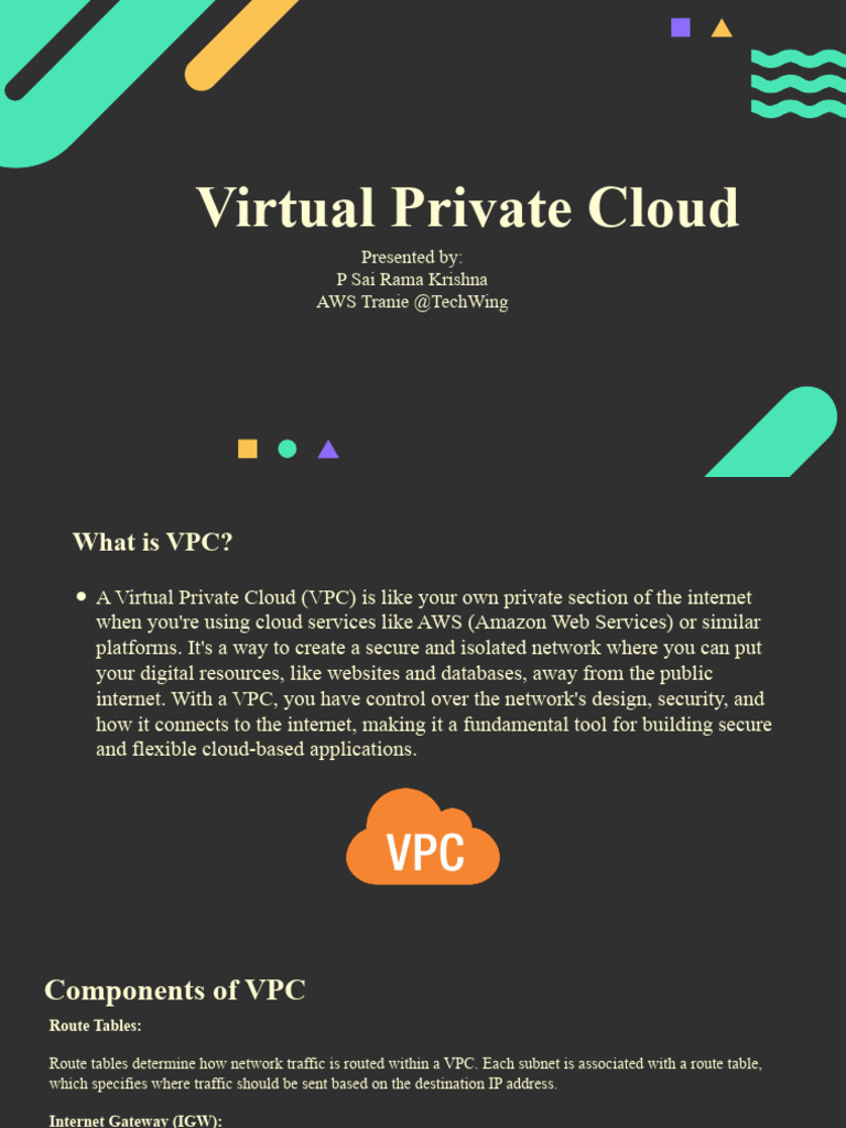 VPC | PDF | Cloud Computing | Computer Network