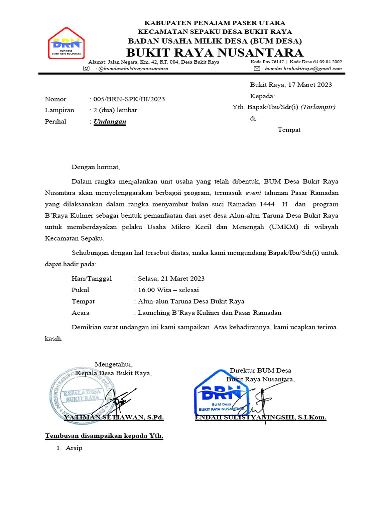 Undangan Launching | PDF