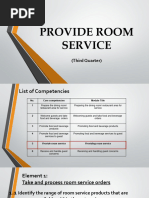 Room Service Procedures | PDF | Food And Drink | Foods