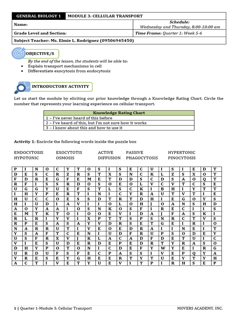 Gen Bio Module 3 | PDF | Science & Mathematics