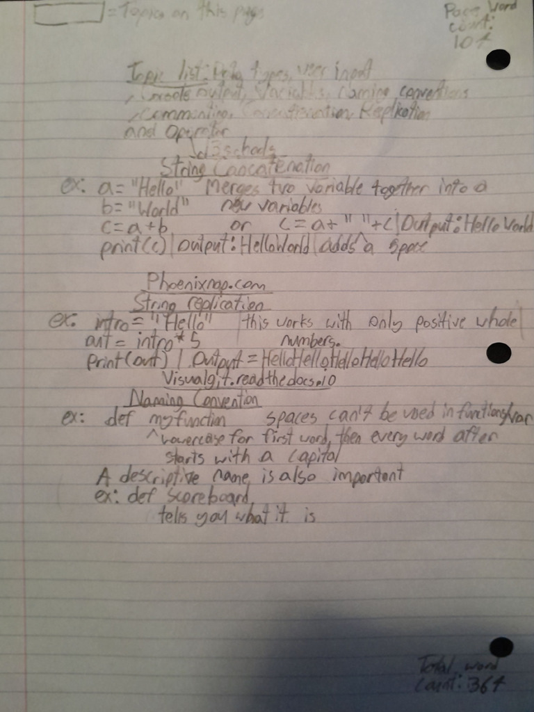 Notes Week 1 - Note 3 of 3 | PDF