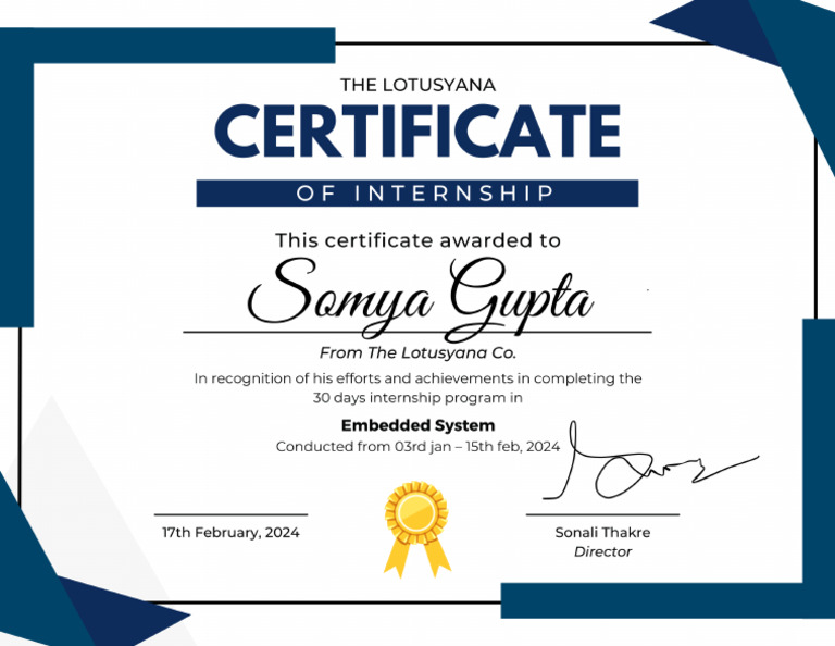 Blue White Creative Internship Certificate (Flyers) | PDF