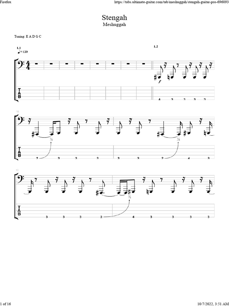 Stengah Guitar Pro Tabs | PDF | Games & Activities | Technology ...