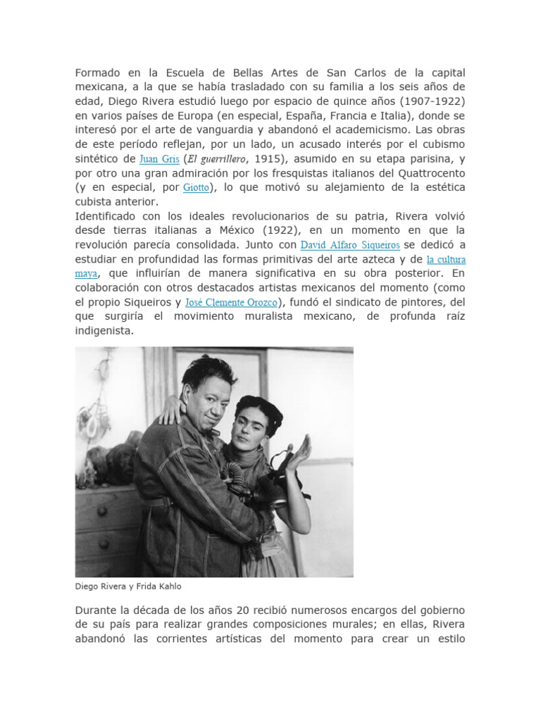 Diego Rivera | Descargar gratis PDF | México