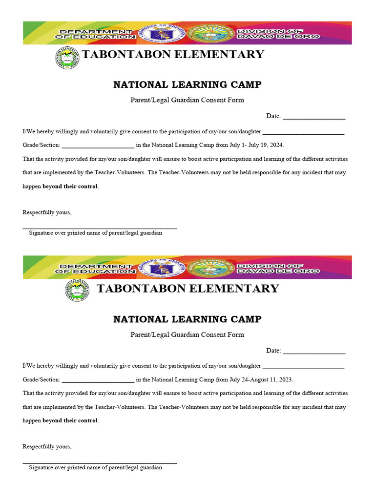 NLC Parent Consent | PDF