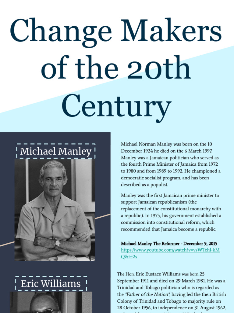 Change Makers of The 20th Century - Social Studies | PDF