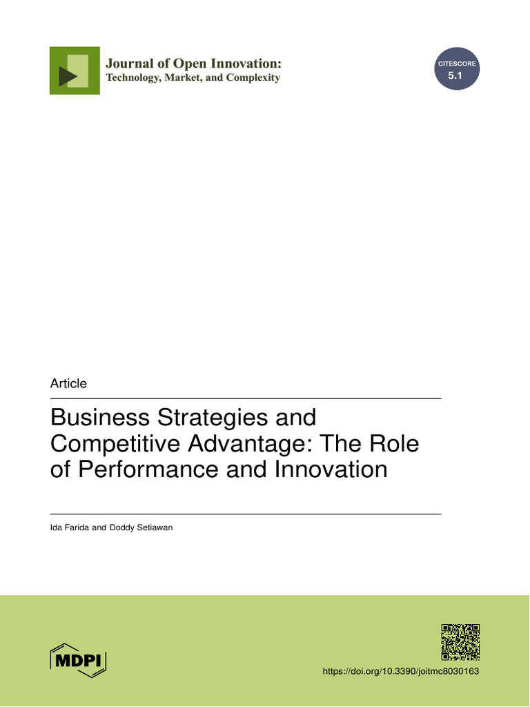 Journal of Open Innovation Technology, Market and Compexity | PDF ...