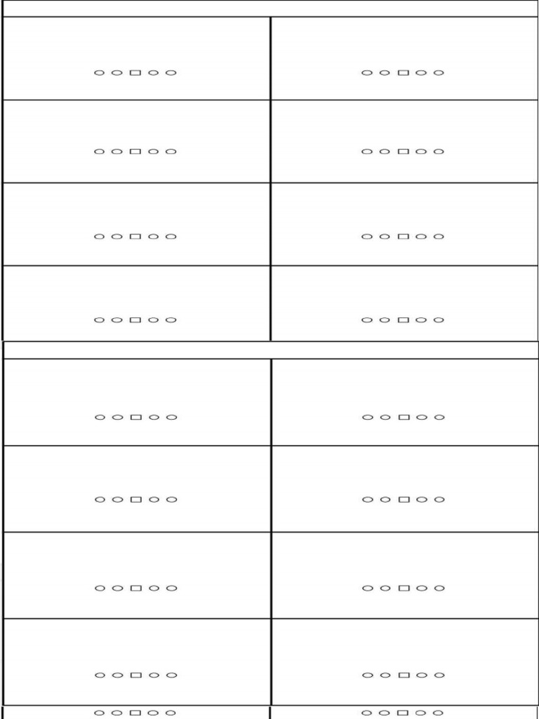 Scout Cards Template | PDF