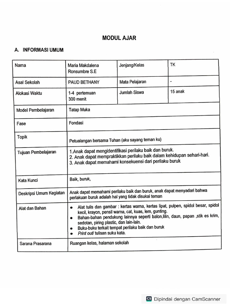 Modul Ajar - RPP - Merged | PDF
