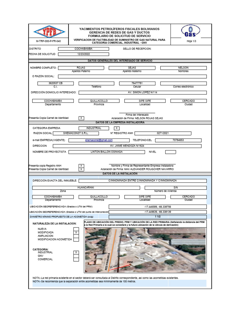 Formulario M-TRP-000-P-FR-040 V7 0 | PDF