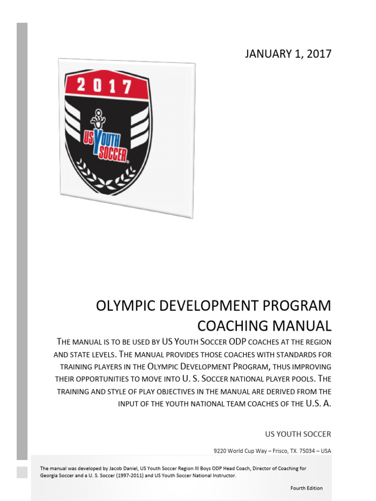 ODP Soccer Coaching Manual | PDF | Association Football | Forward ...